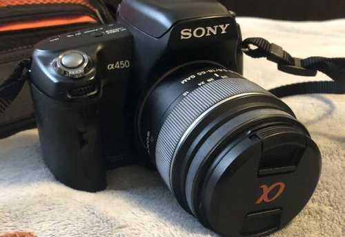 Зеркальный фотоаппарат sony alfa 450