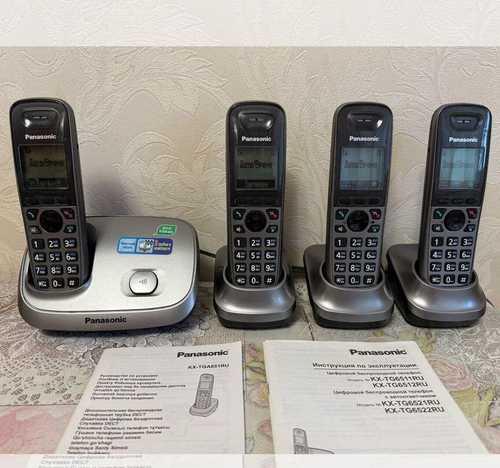 Радио телефон dect Panasonic (4 шт)