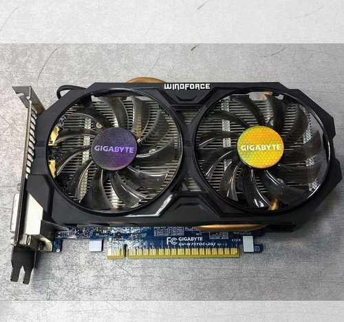 Б/У Видеокарта PCI-E 2Gb GeForce GT750Ti Gigabyte