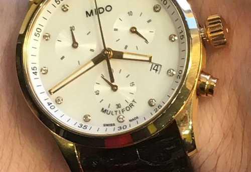 Часы Mido Chronograph перламутр/ бриллианты