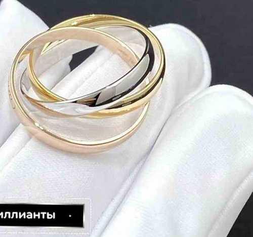 Золотое кольцо Cartier Trinity