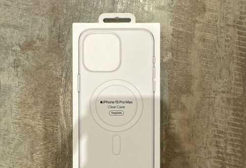Magsafe прозрачный чехол iPhone 15 Pro Max