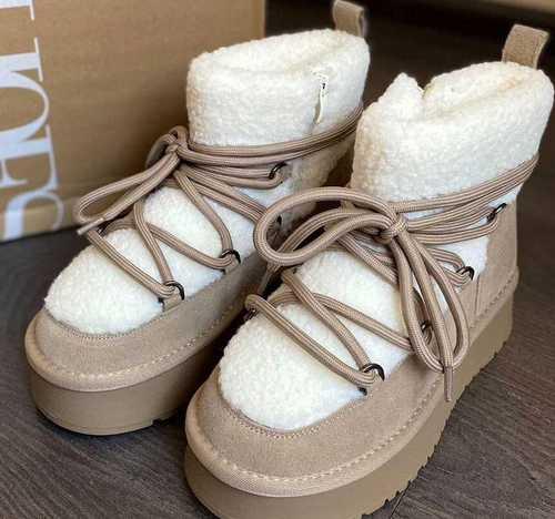 Угги ugg высокие натуральная замша на молнии