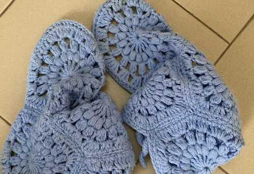 Вязанные носки ручной работы