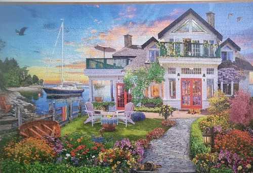 Картина дом на берегу моря