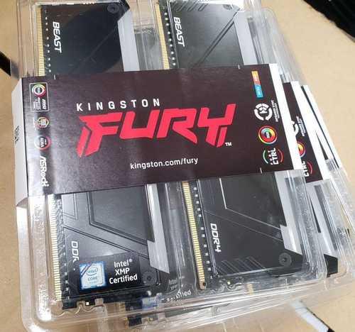 Оперативная память DDR4 16Gb HyperX Fury RGB (2x8G