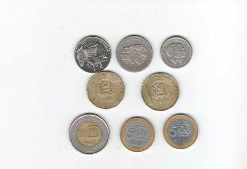 Подборка монет Доминиканы (8 монет без повтора)