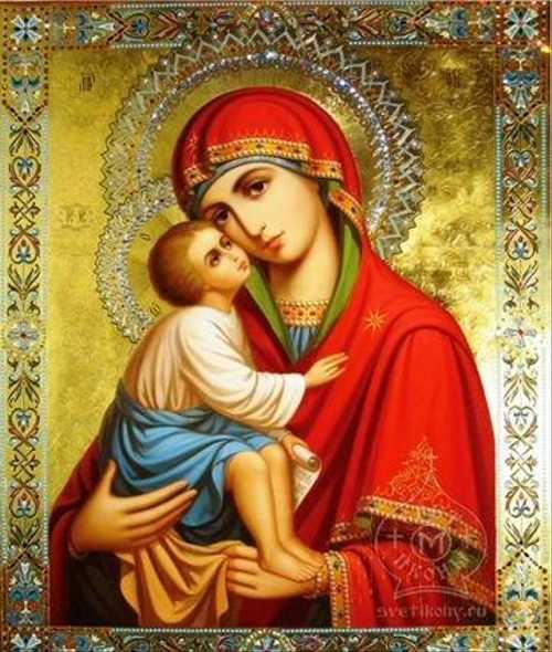 Алмазная мозаика Икона "Пресвятая Богородица"