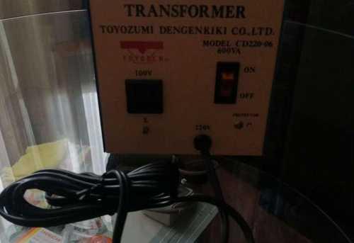 Понижающий трансформатор 220 на 100 вольт