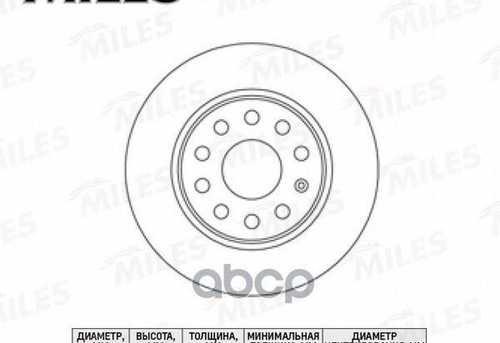 Диск тормозной audi A3/skoda octavia/yeti/VW GO