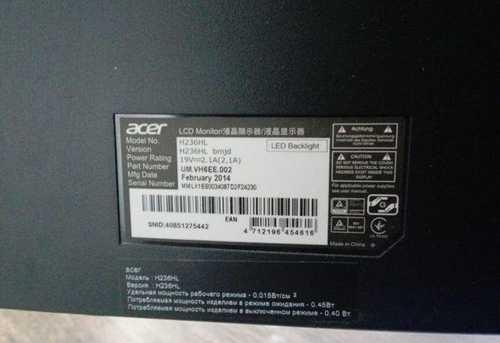 Acer H236L (разбита матрица)