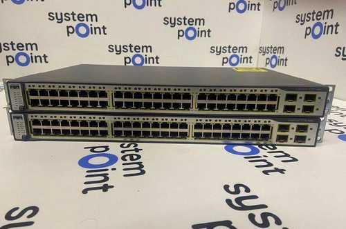 Коммутатор Cisco WS-C3750-48TS-S 2шт под доставку