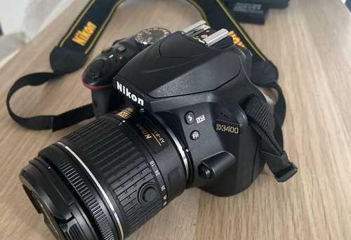 Зеркальный фотоаппарат Nikon D3400 18-55
