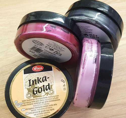 Акриловые краски художественные металлик Inka Gold