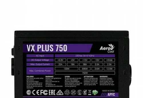 Блок питания Aerocool VX Plus 750W