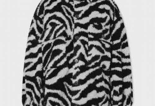 Толстовка Palm Angels Zebra Fleece Overshirt