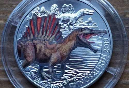 3 евро Спинозавр Австрия 2019 2018 2017 Волк Сова