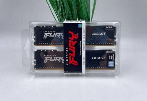 Kingston Fury beast DDR4 2x32GB 3200mHz (новая)