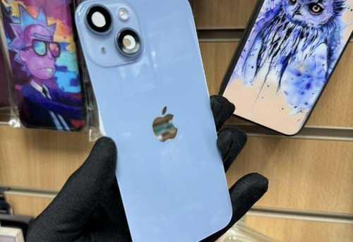 Задняя крышка iPhone 14 голубая снятый оригинал