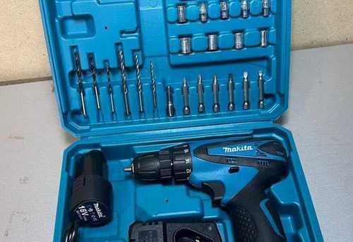 Шуруповерт makita 18v с набором