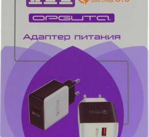 Набор 2 в 1 сзу + Кабель для Apple OT-APU50 3А (QC