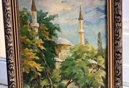 Картина маслом. Мечеть, Евпатория 2010 год