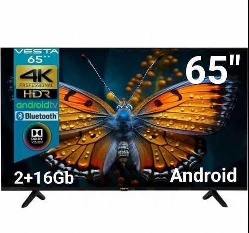 Новые 65"4K HDR Vesta MU8500 SMART телевизор