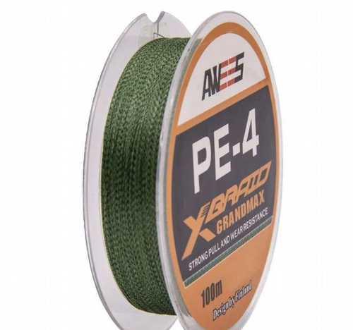 Шнур плетёный awees PE-4 camo Dark Green 100м