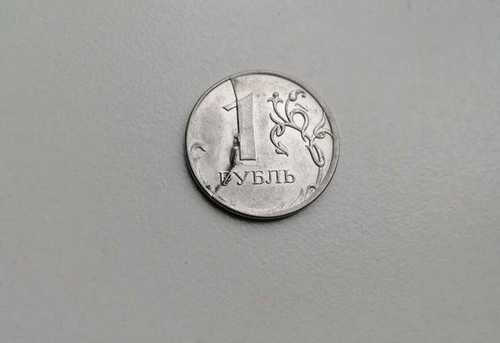 Монета 1 рубль раскол штемпеля