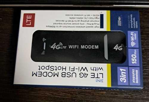LTE 4G USB modem with Wi-Fi HotSpot