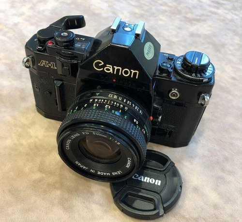 Пленочный фотоаппарат Canon A1 + 50/1.8