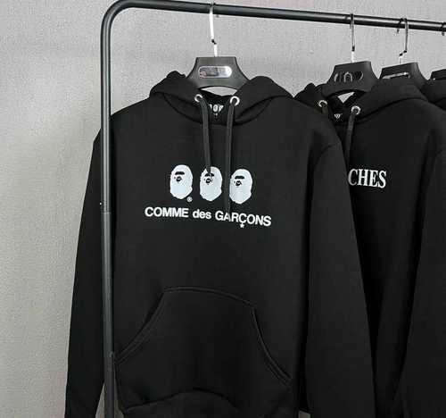Худи Bape x Comme des Garçons