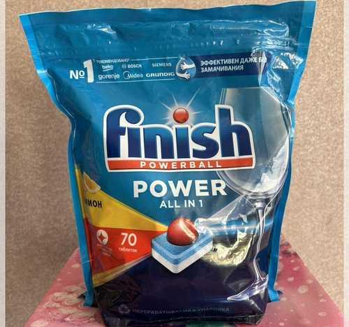 Таблетки finish power 70 шт с лимоном