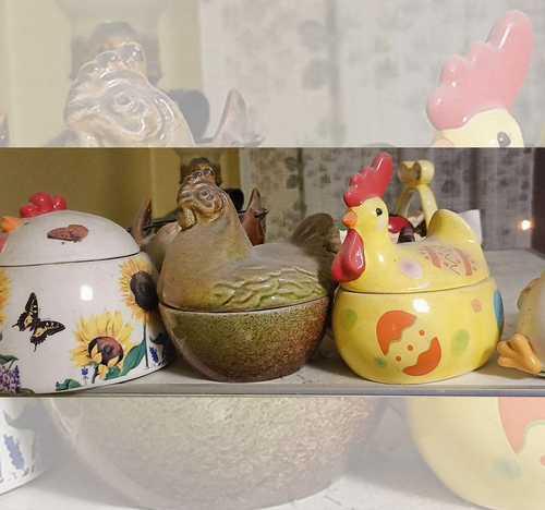 Масленка, конфетница, подставка петушок/курочка