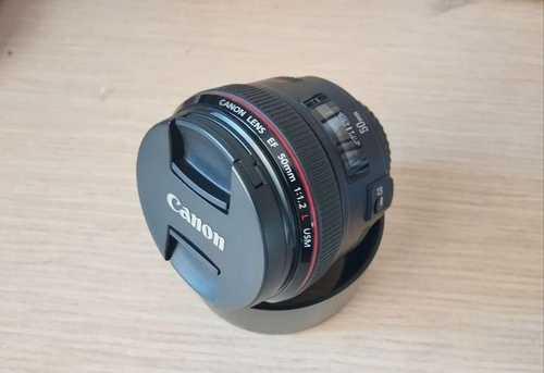 Объектив Canon EF 50mm f 1.2L идеальное состояние