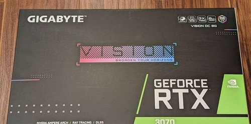 Видеокарта gigabyte GeForce RTX 3070 Vision OC 8G