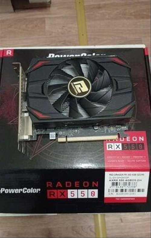 Видеокарта Radeon rx550 4GB PowerColor