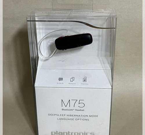 Bluetooth блютуз гарнитура plantronics M 75