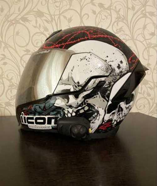 Icon Airflite Skull мотошлем - лимитированный