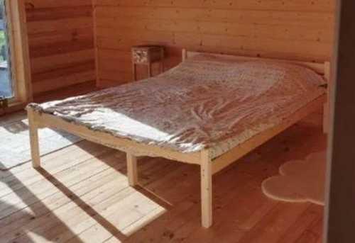 Двуспальная кровать из дерева 160 на 200
