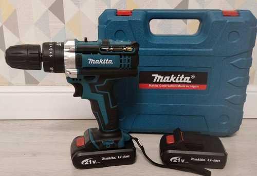 Шуруповёрт makita21V с двумя АКБ