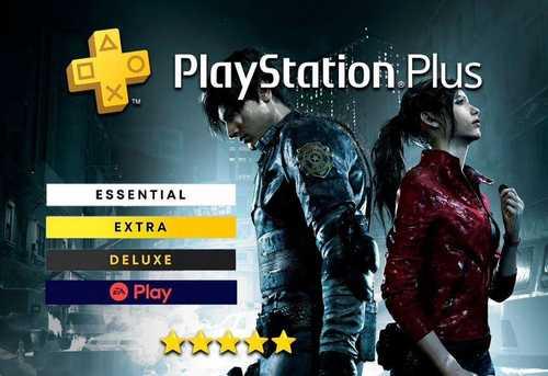 Подписка PS Plus PS4/PS5 + Resident Evil 2