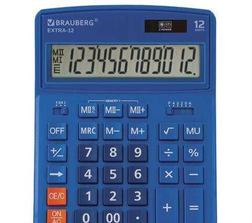 Калькулятор настольный brauberg extra-12-BU (206x