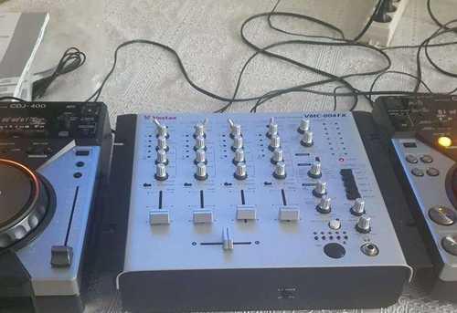 Pioneer DJ CDJ-400 + Vestax VMC 004 FX