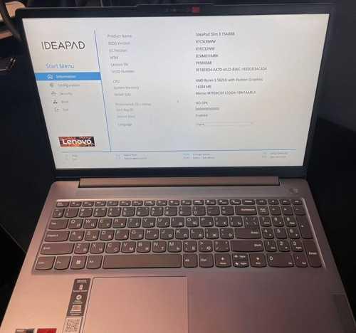 Продам ноутбук Lenovo Ideapad slim 3