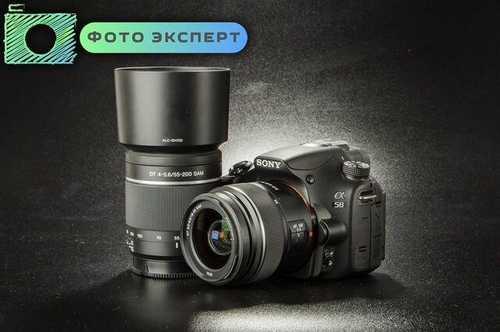 Фотоаппарат Sony a58 duble kit 18-55mm, 55-200mm