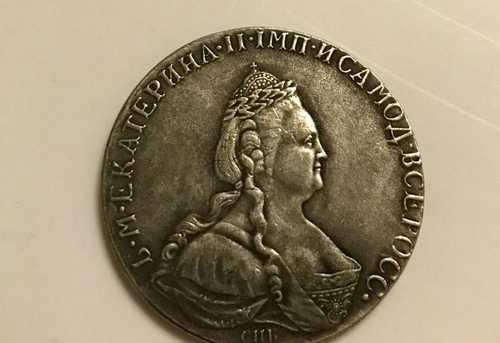 Серебряный рубль (1788г.) спб яа. Екатерина II