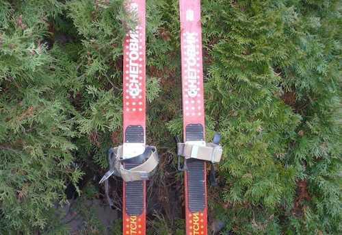 Лыжи беговые детские "Снеговик" длиной 125см