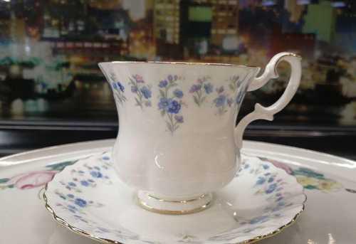 Royal Albert кофейная пара незабудки Англия фарфор