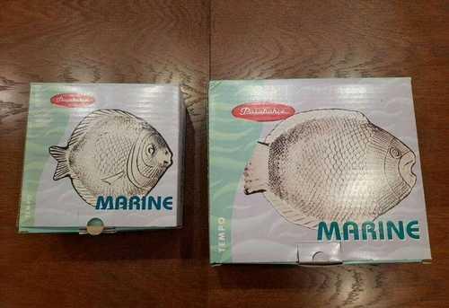 2 набора тарелок по 6 шт. Pasabahce Marine Рыба